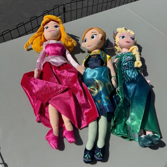 Disney | Toys | Disney Princess 2 Doll Elsa Anna Fiona Tangled Soft ...